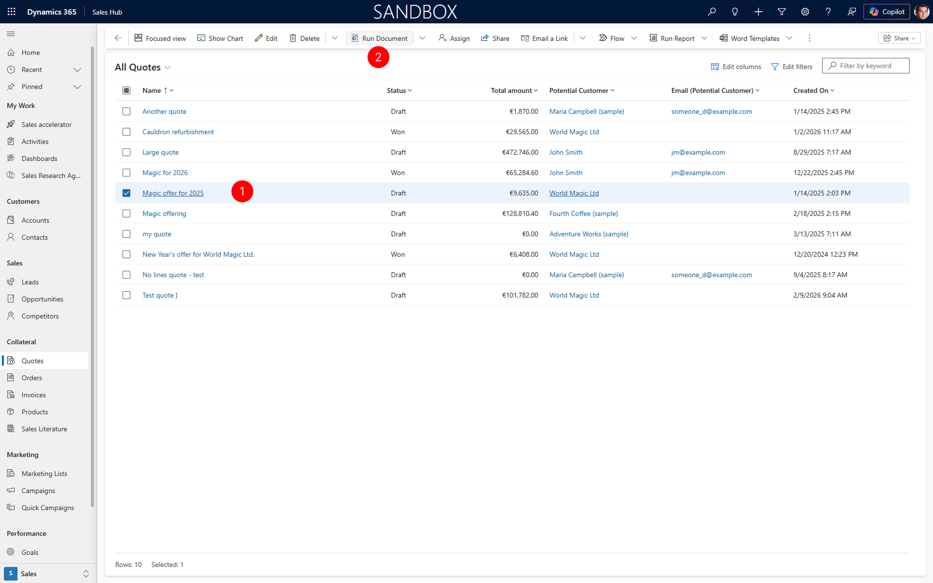 Run Document flow - Run Documents - Docentric CE